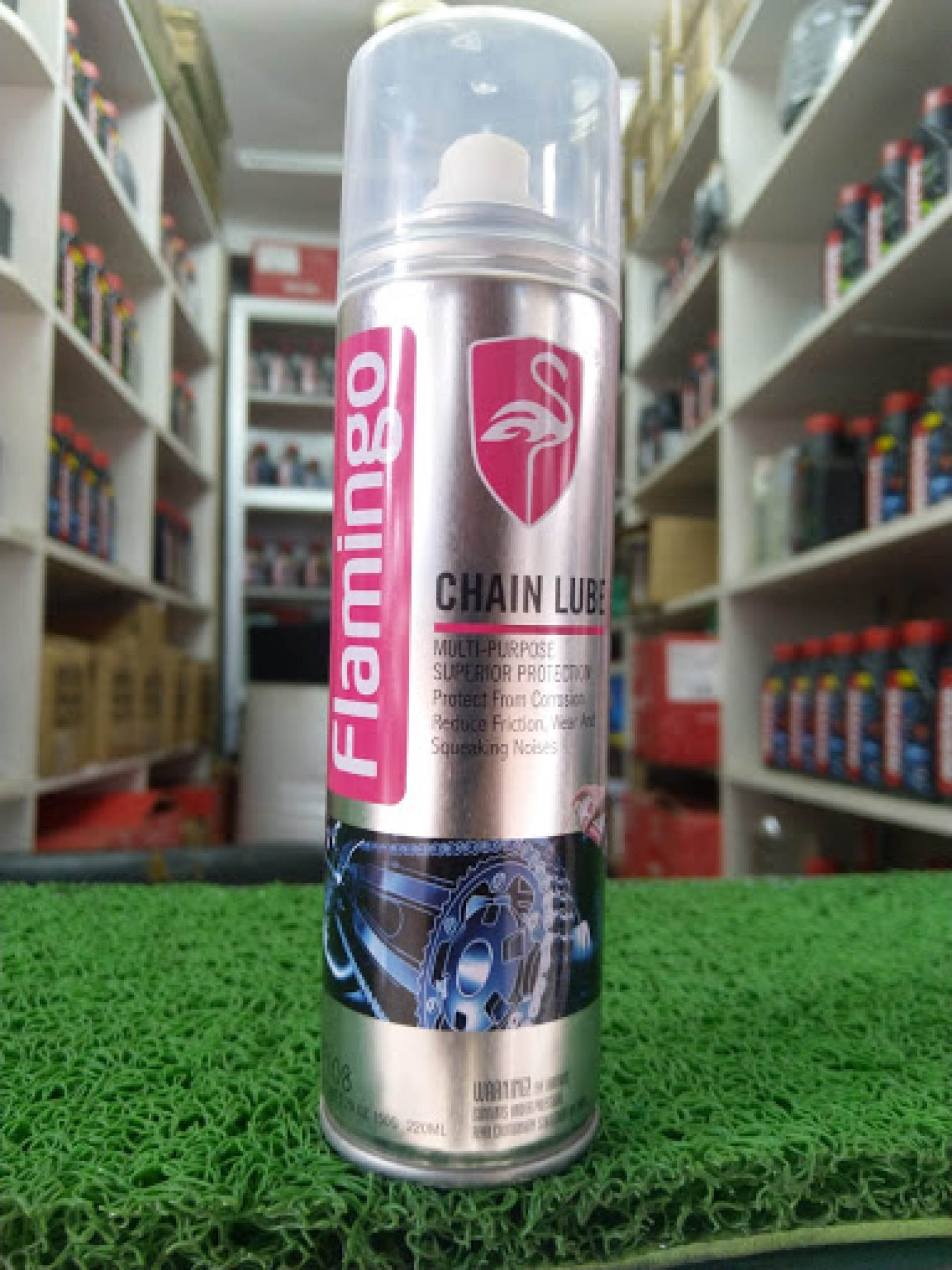Flamingo Chain Lube for Motorcycle, Bike 220ml (F108) Chain lubricant ...