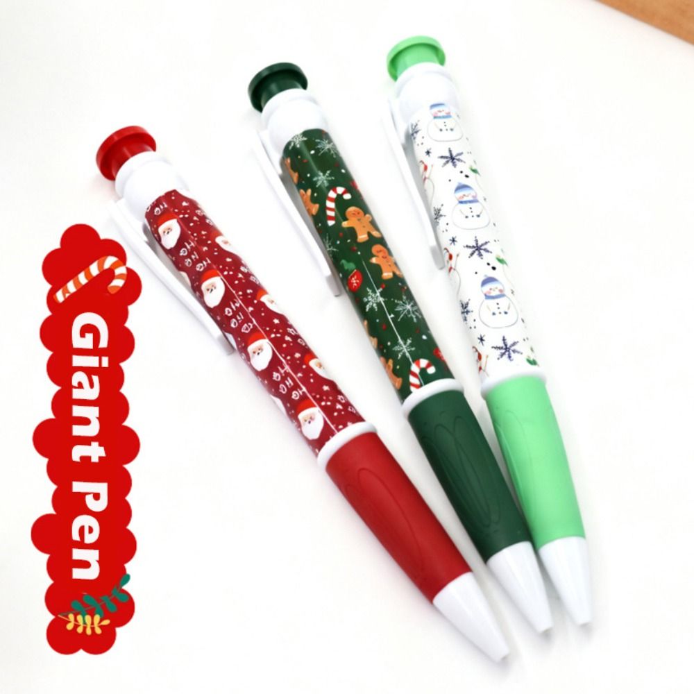 Cartoon 28.5cm Giant Ballpoint Pen Novelty Toy Christmas Print Huge ...