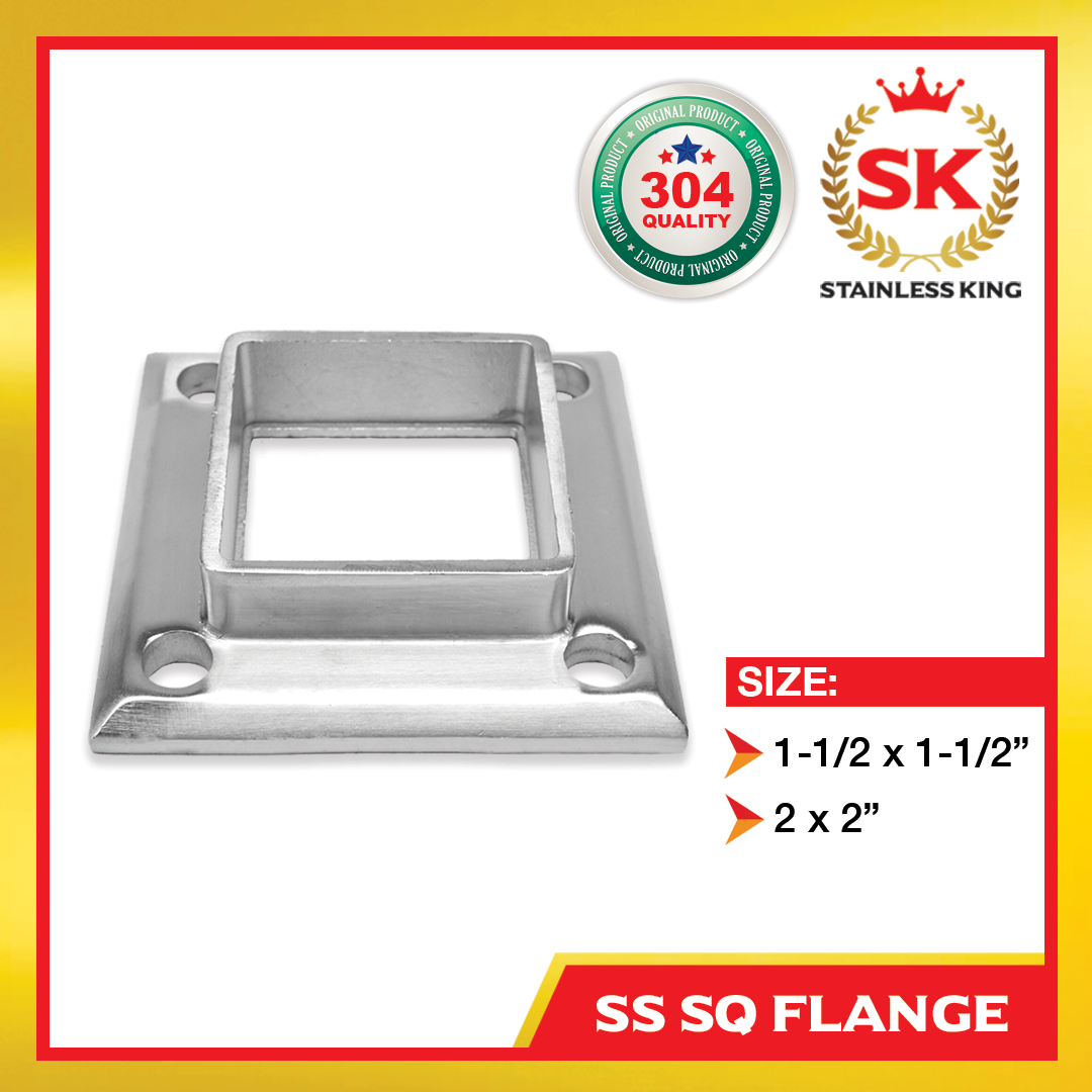 1PC Stainless Casted Flange Square Flange Square Tube Tubular Hairline ...
