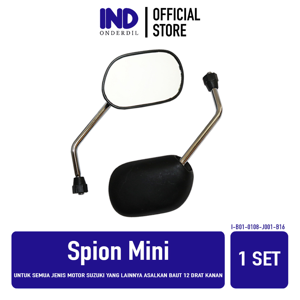 Spion Mini Model Aspira Drat Suzuki Sepion Kaca Cermin Set Kecil Hitam ...