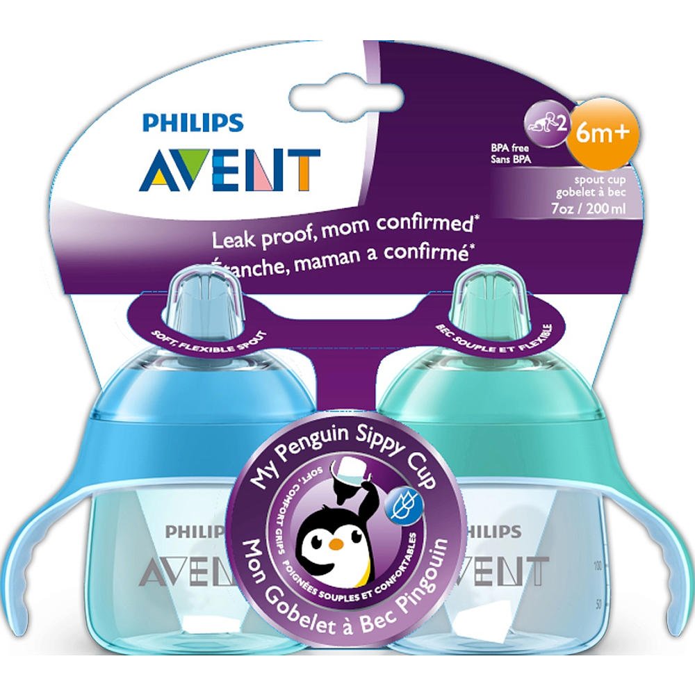 ถ้วยหัดดื่ม Philips AVENT Sippy Cup ขนาด 7 ออนซ์ และขนาด 9ออนซ์ แพคคู่ ...