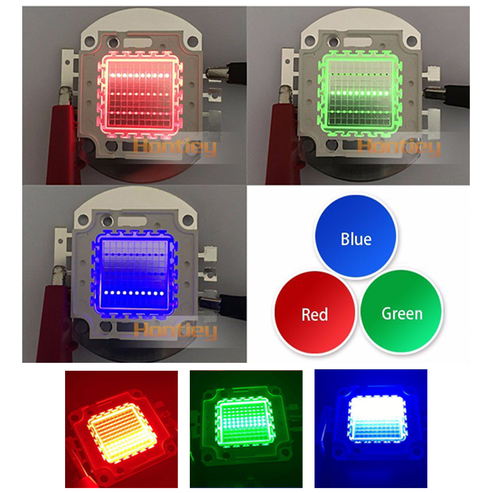 【TopazTrove】Hontiey RGB High Power LED bulbs Red Green Blue 3 10 20 50 ...