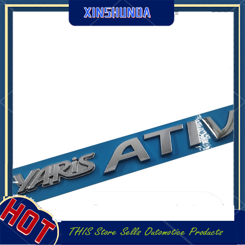 XSD 1 X ABS Black Chrome YARIS ATIV Logo Auto Trunk Lid Emblem Badge ...