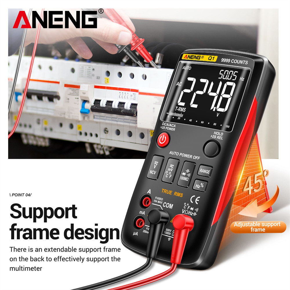 【Hot ticket】 ANENG Q1 Digital Multimeter 9999 Analog Tester RMS ...