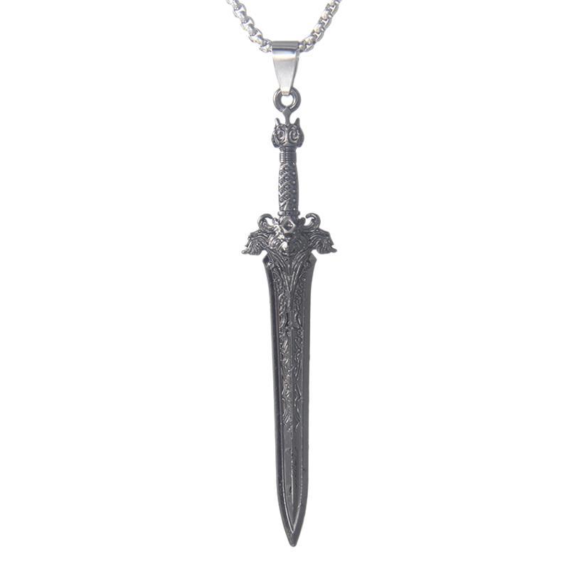 Niche Lion King Brave Sword Pendant Woolen Chain Aggressive Personality ...