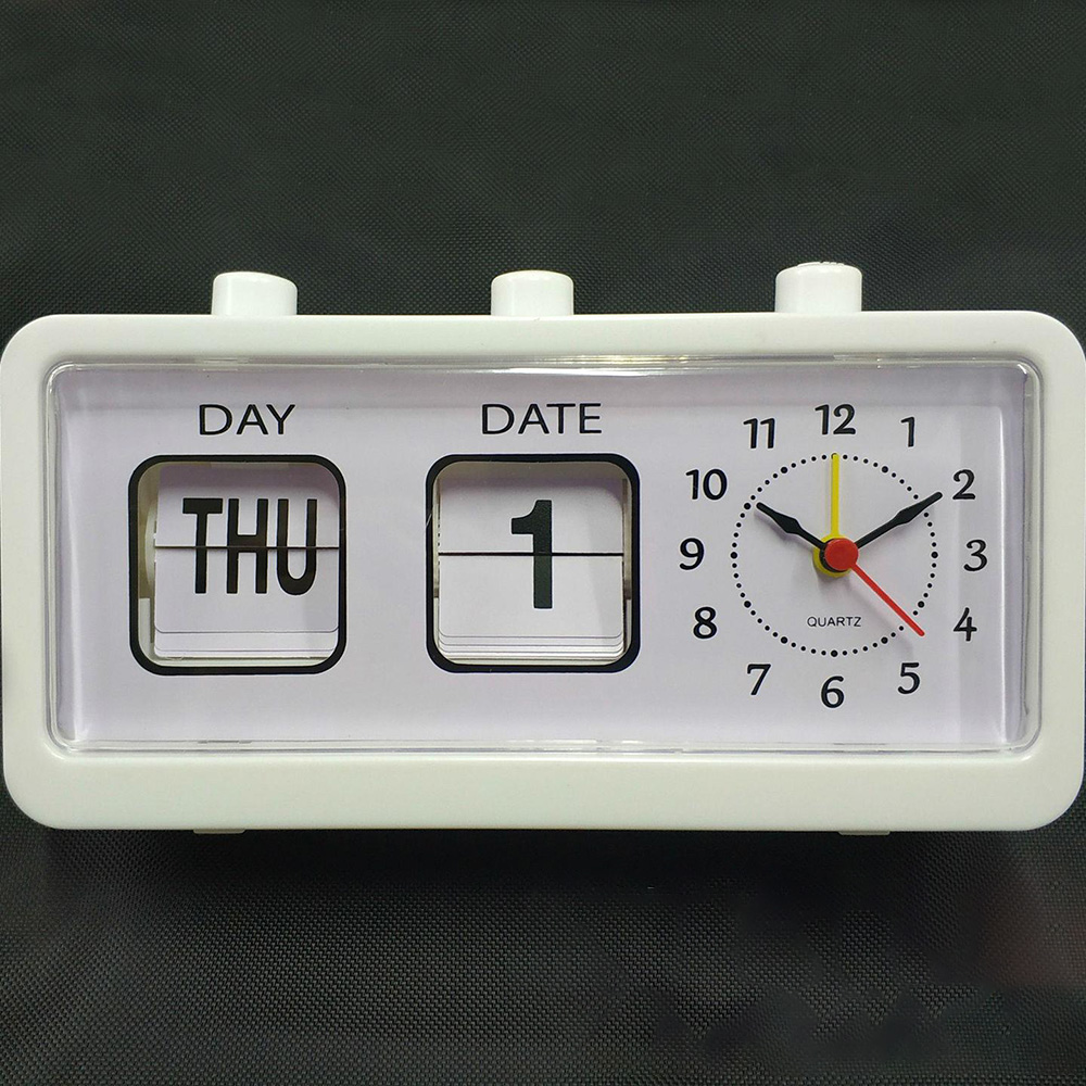Desk Clock With Digital Date And Time Bedside Alarm Clock With Calendar ...