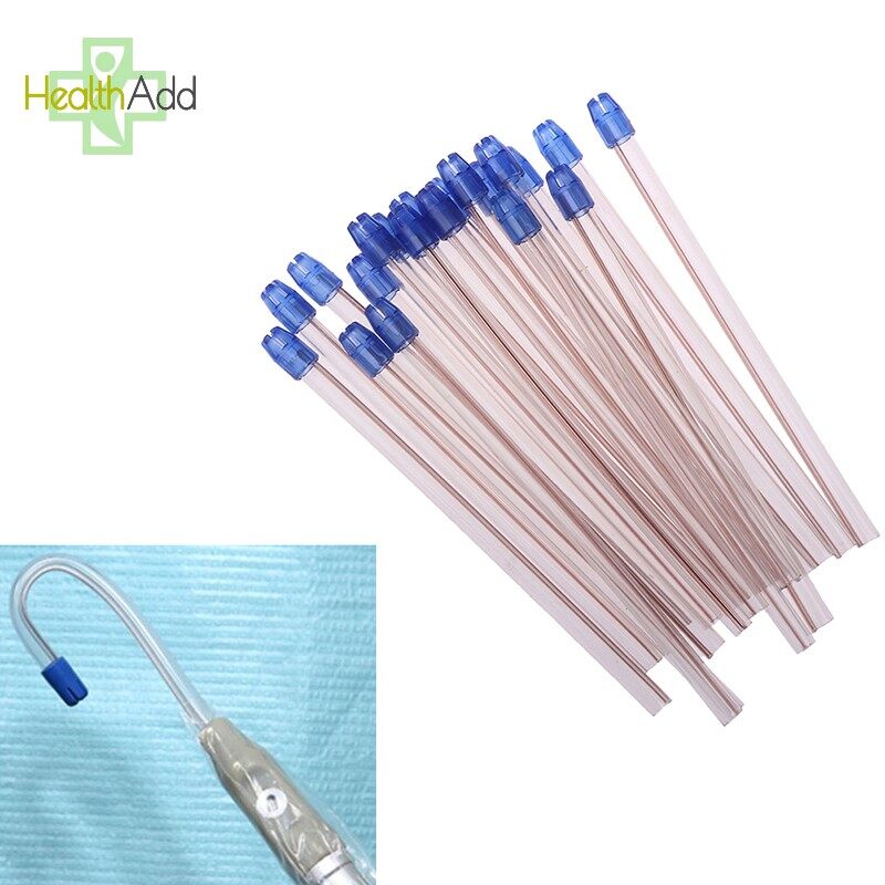 100pcs Dental Aspirator Tube Disposable Saliva Ejector Low Volume ...