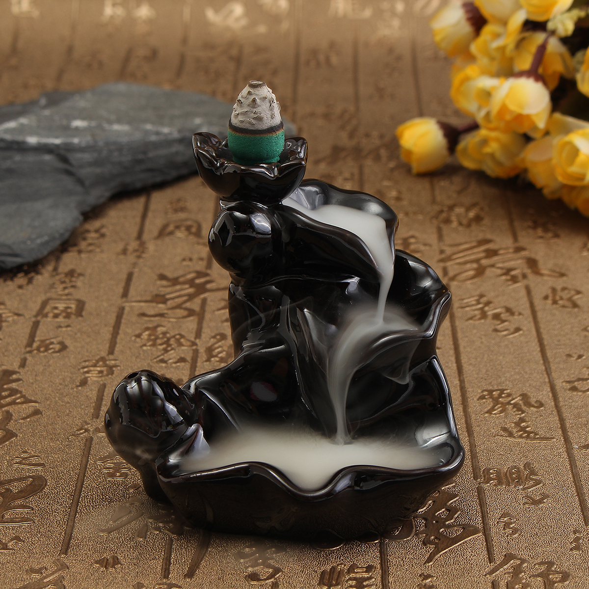 Highquality New Ceramic Glaze Incense Smoke Cone Burner Backflow Censer ...