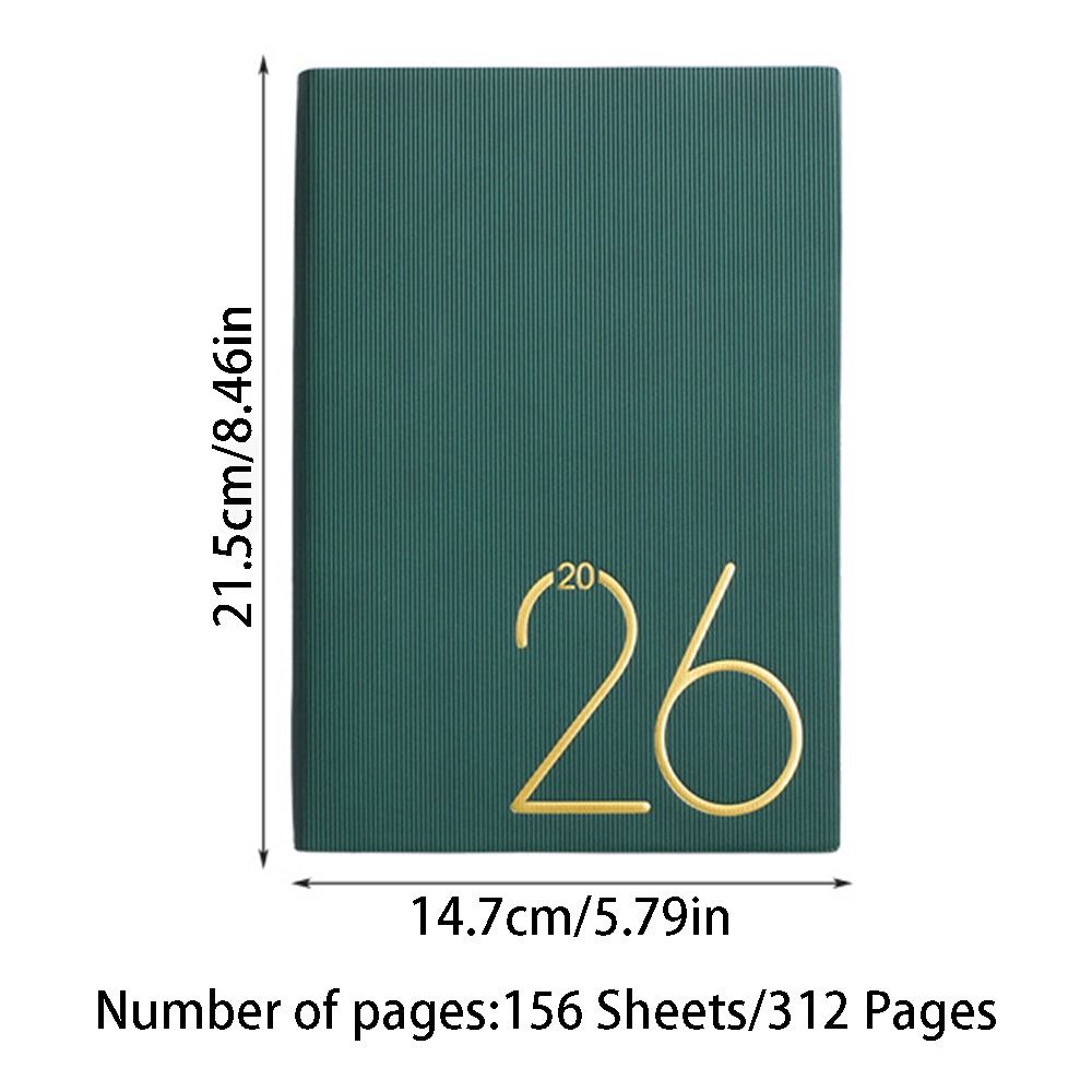 Taking Notes English 2026 Schedule Planner Notepad 12 Months Bookmark ...