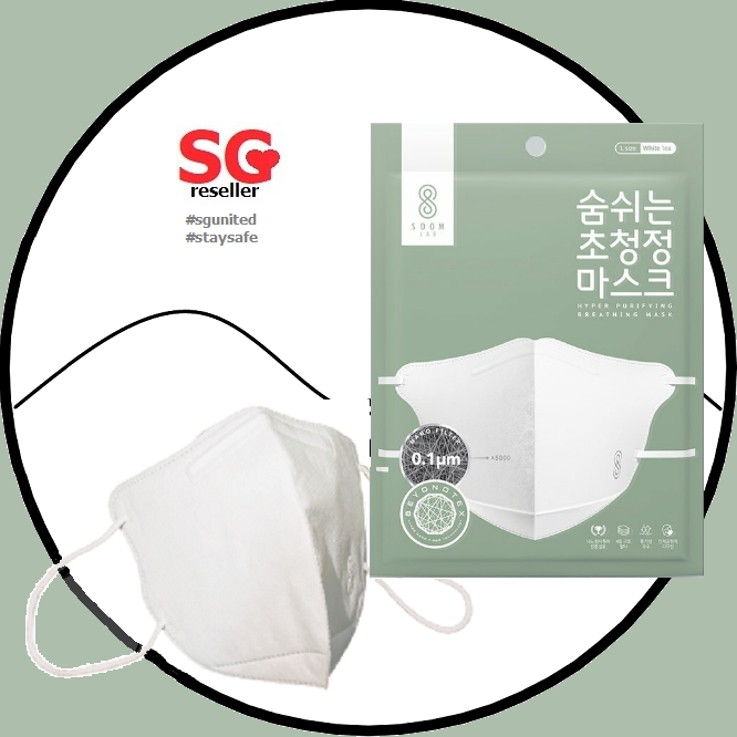 Soomlab 10 pc 3D 4-ply Reusable KF94 N95 standard substantial ...