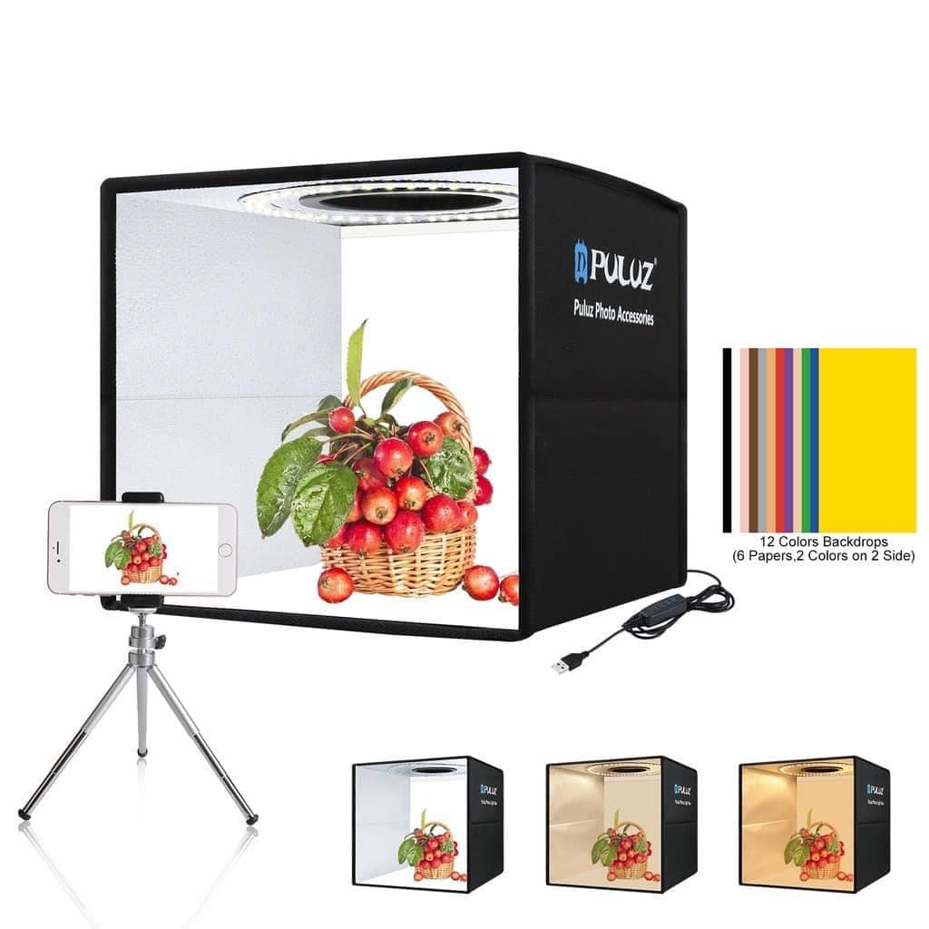 Upgraded) PULUX Brand Professional Photoshoot Portable LED Photo Studio ...