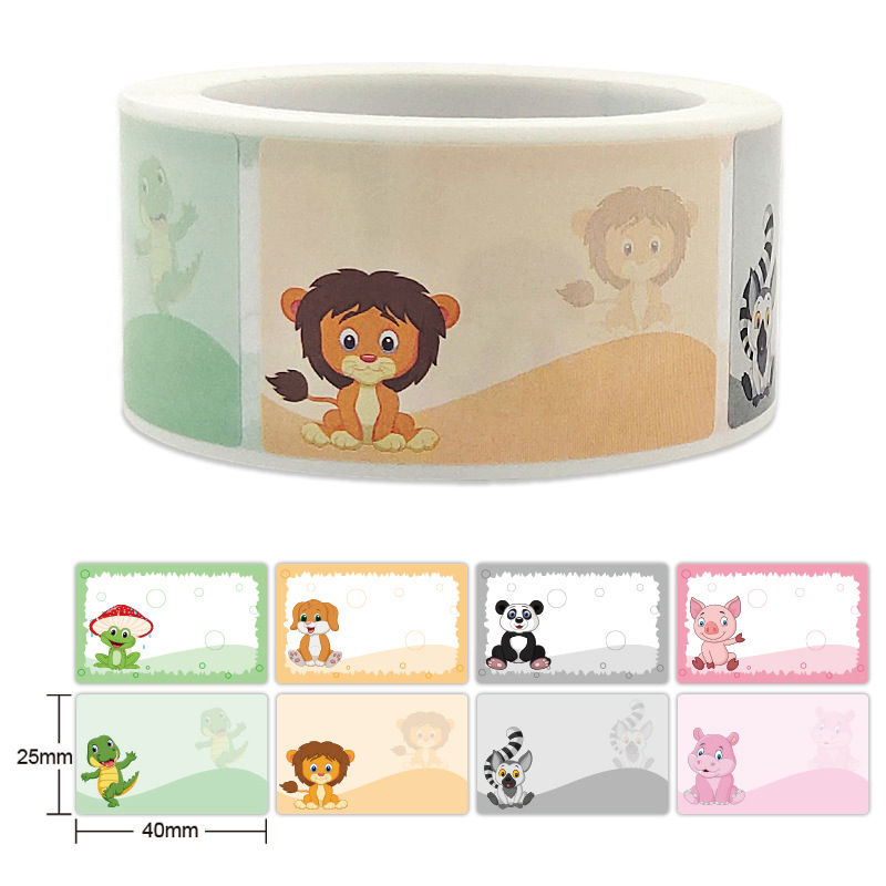 【The Quiet Page】Name Sticker Book Label Items Marked Cartoon Label ...