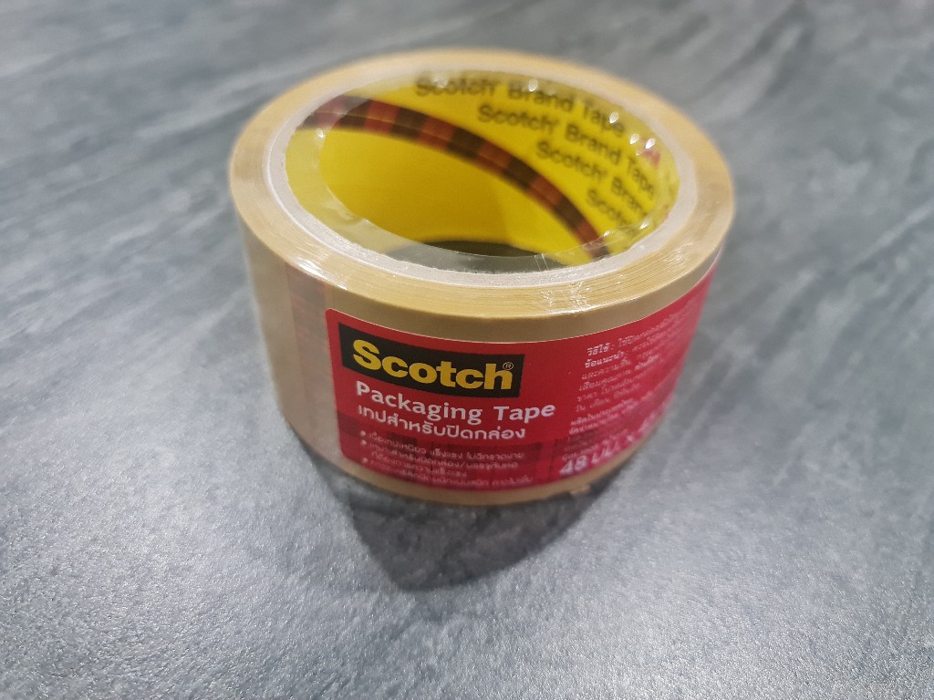 Scotch 3M เทปติดกล่อง เทปOPP 48มม x 45 หลา (Packaging Tape) Cot.3605 1 ...