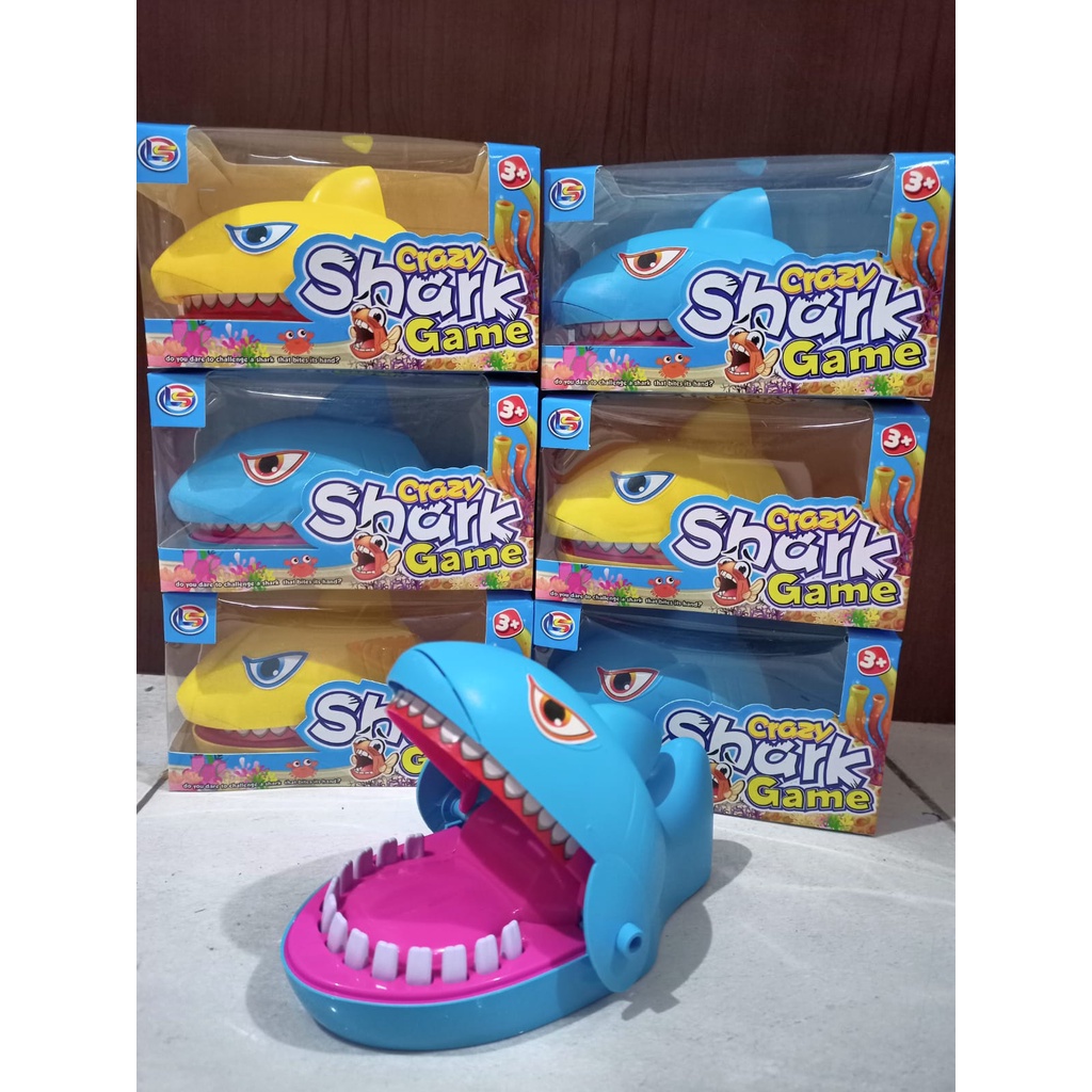 Mainan hiu gigit / buaya gigit / permainan family | Lazada Indonesia