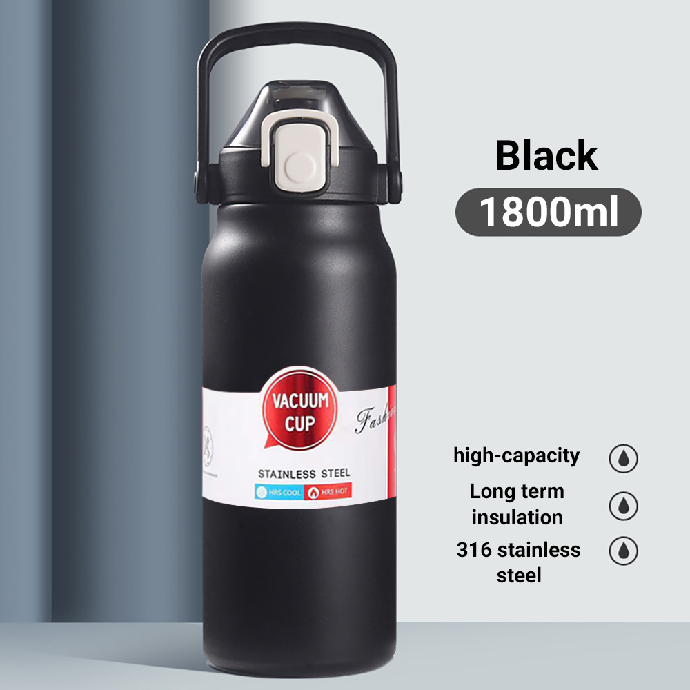 กระบอกน้ําเก็บอุณหภูมิ กระติกเก็บเย็น 1.8L/1.5L กระติกน้ําเก็บอุณหภูมิ กระติกน้ำ สแตนเลสเกรด 316 ...