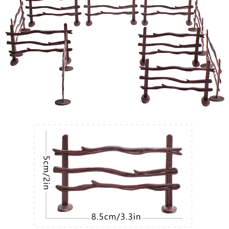 DIY Kids Toys Simulation Animals Farm Poultry Fence Models Pasture Zoo ...