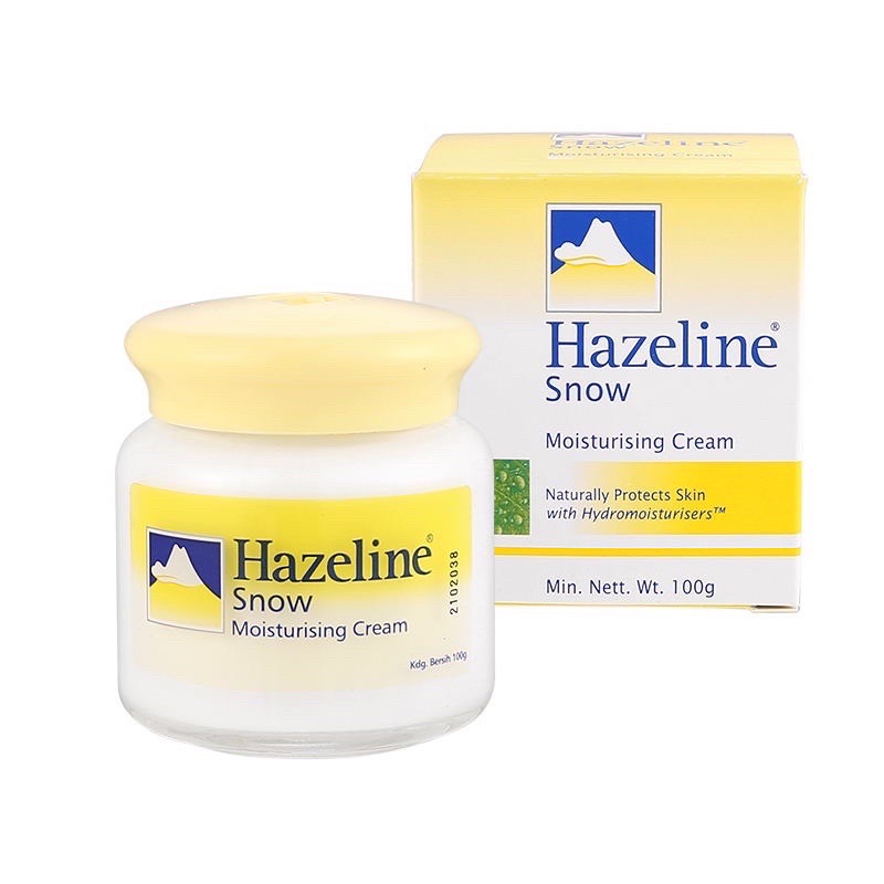 🟡 ครีมภูเขา กระปุกเหลือง เฮสลีนสโนว์ Hazeline Snow Moisturising Cream ...