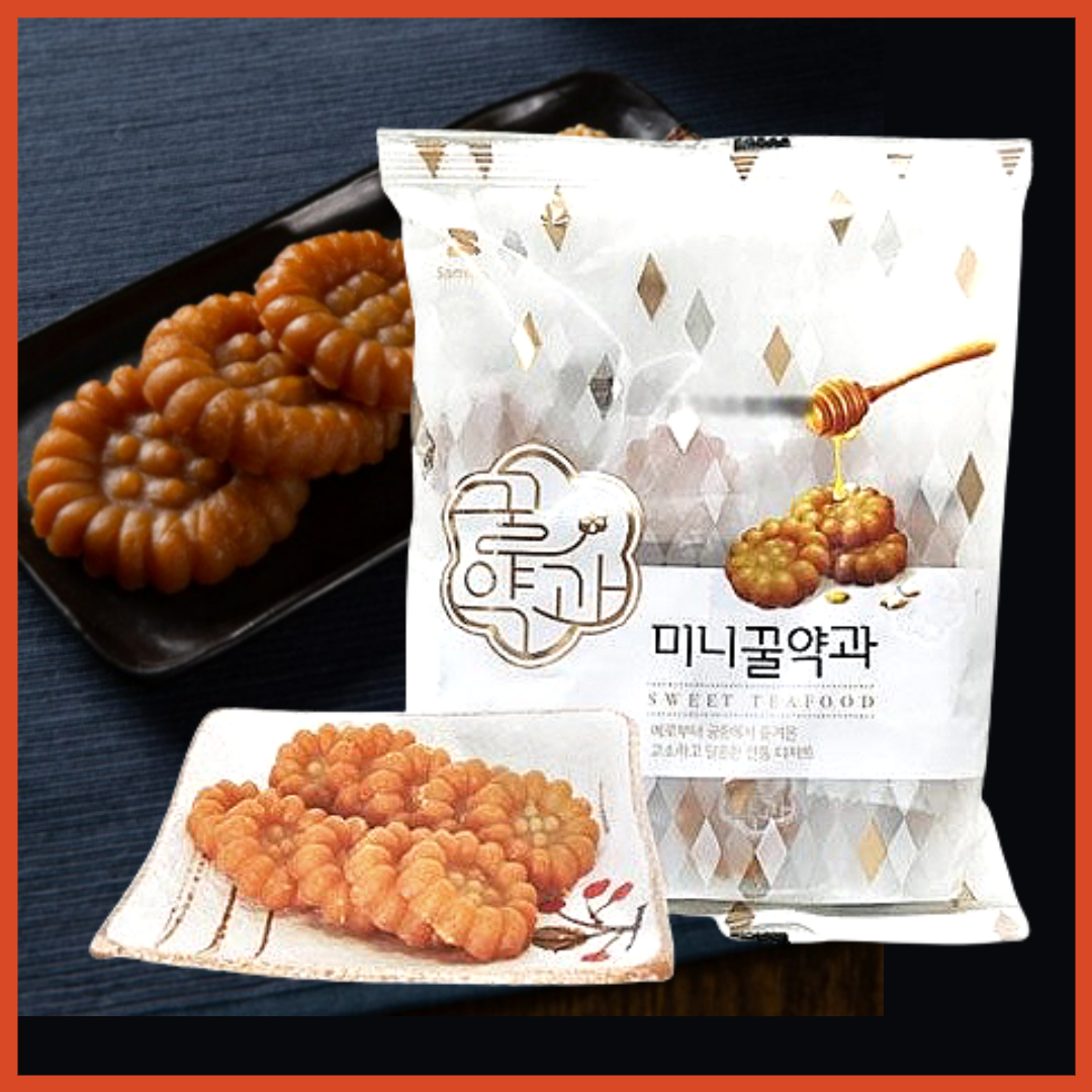 Samlip Honey Mini Yakgwa Korean Traditional Snack Honey Cookie 200g ...