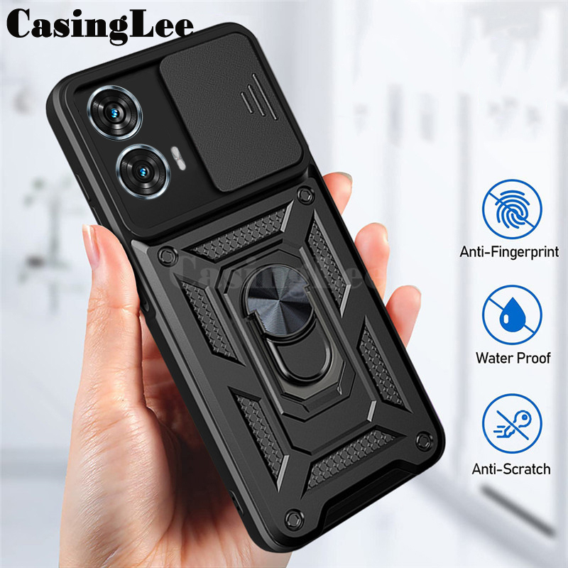 Dongzhu For Moto G45 Case Armor Ring Case Cover Adsorb Car Holder ...