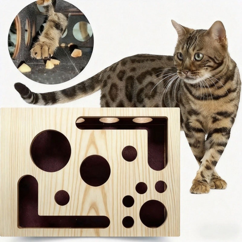 New With Bell Ball Cat Nail File Box Sandpaper Inside Maze Tunnel ...
