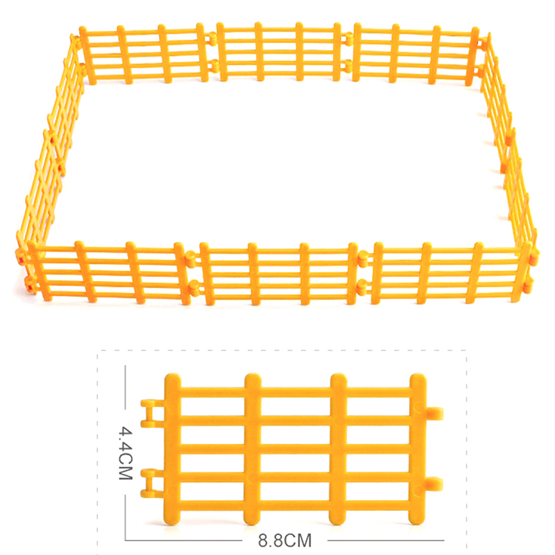 DIY Kids Toys Simulation Animals Farm Poultry Fence Models Pasture Zoo ...