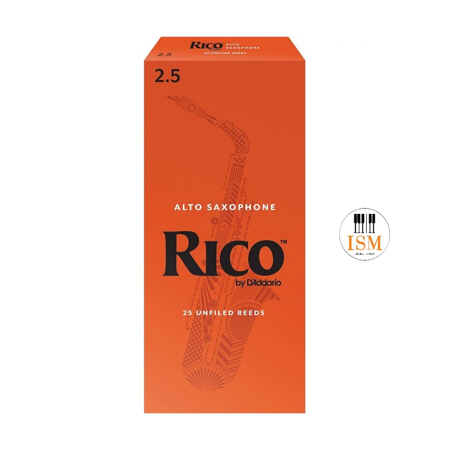 Rico ลิ้นอัลโต แซกโซโฟน กล่องส้ม Alto saxophone reeds orange box NO 2.5 ...