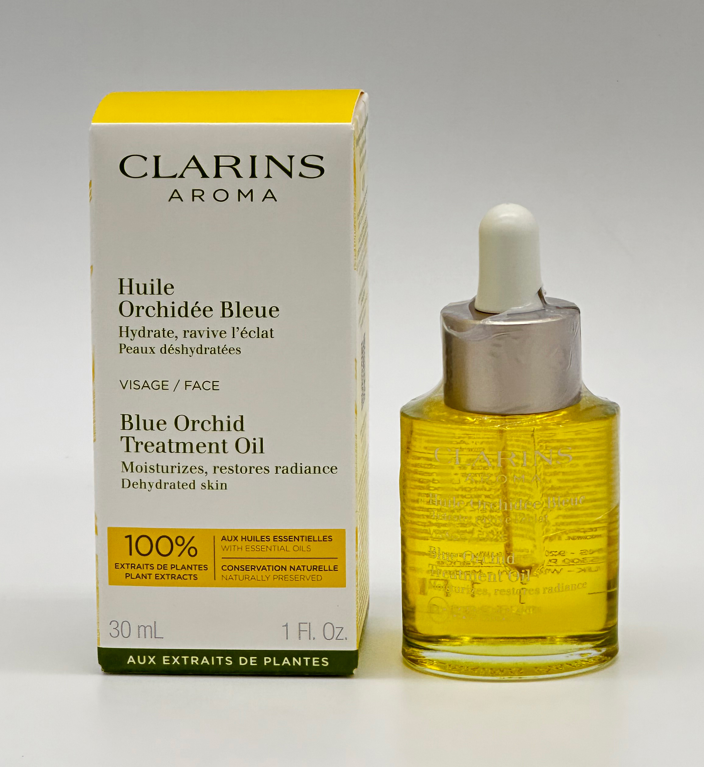 Clarins Blue Orchid Radiance & Hydrating Face Treatment Oil for ...