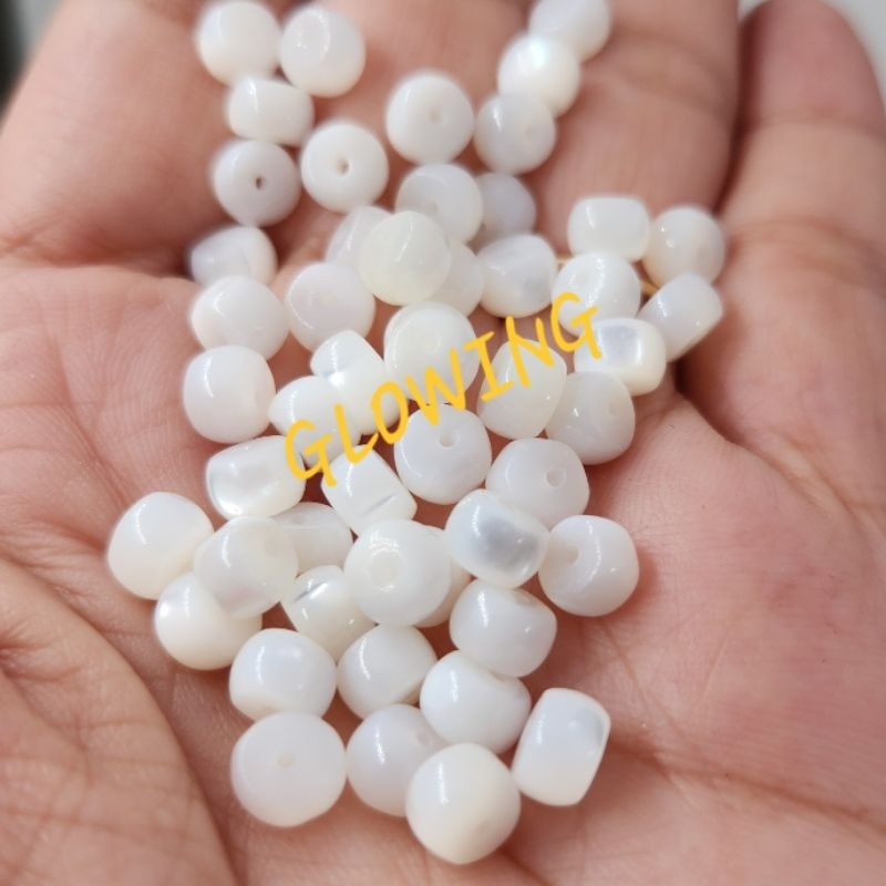 mutiara kerang air laut jepang asli bentuk RODA / BULAT PIPIH dijual ...