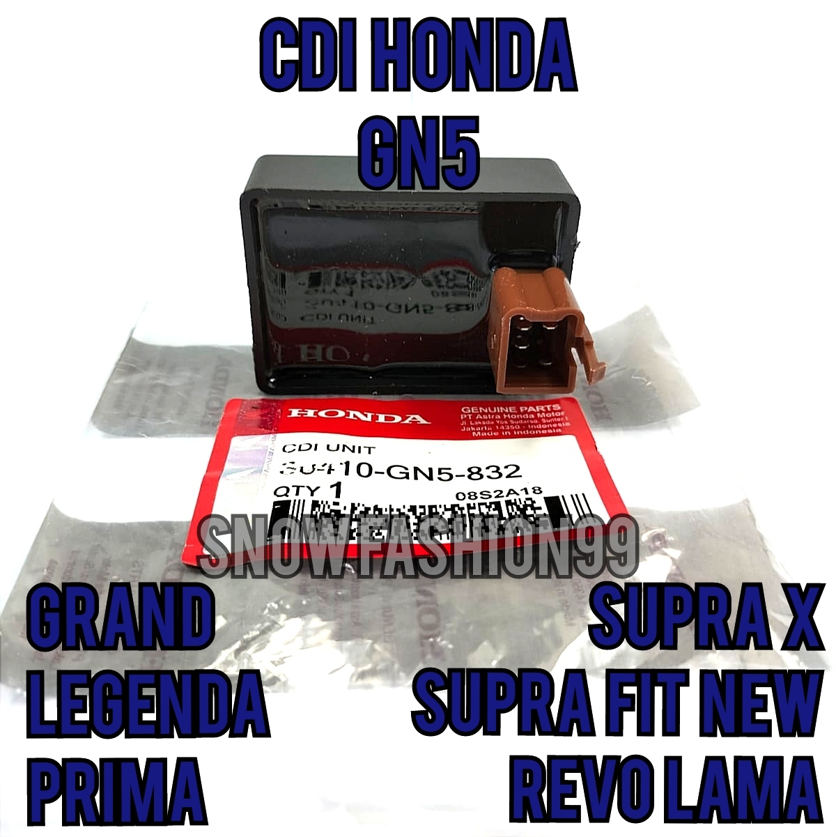 CDI UNIT HONDA GRAND PRIMA LEGENDA SUPRA X SUPRA FIT NEW REVO LAMA ...