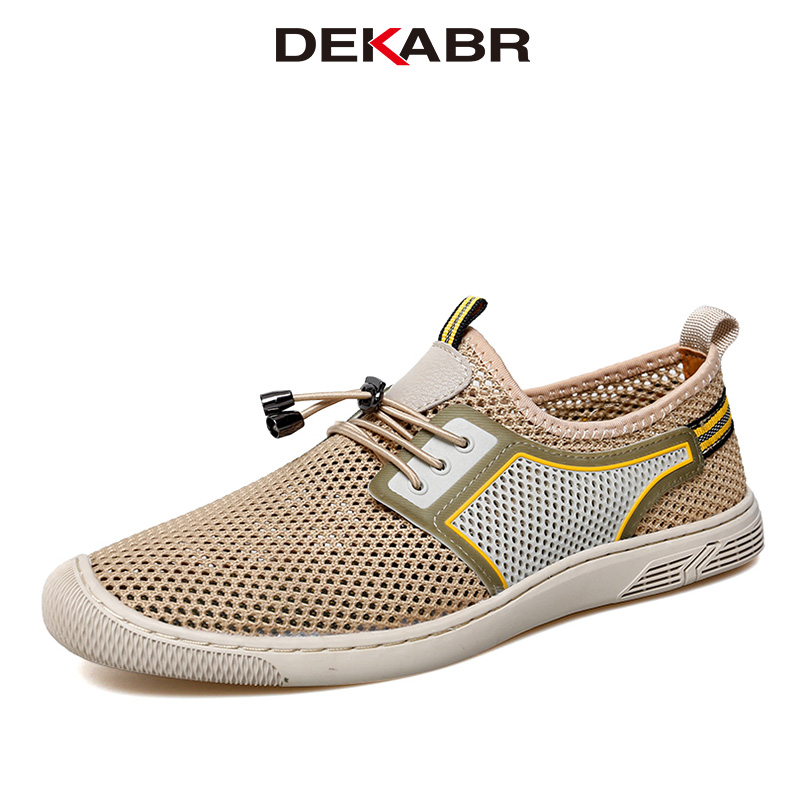 DEKABR Summer Breathable Male Mesh Shoes For Men Adult Casual Quality ...