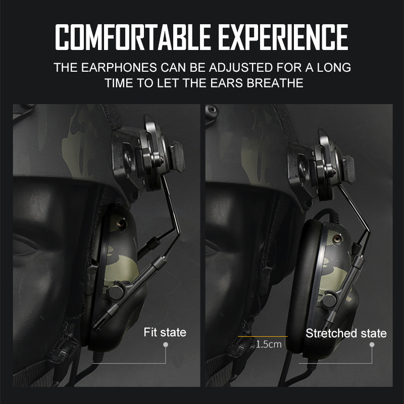 IDOGEAR Tactical FAST Helmet Rail Adapter Buckle Retainer for Comtac ...