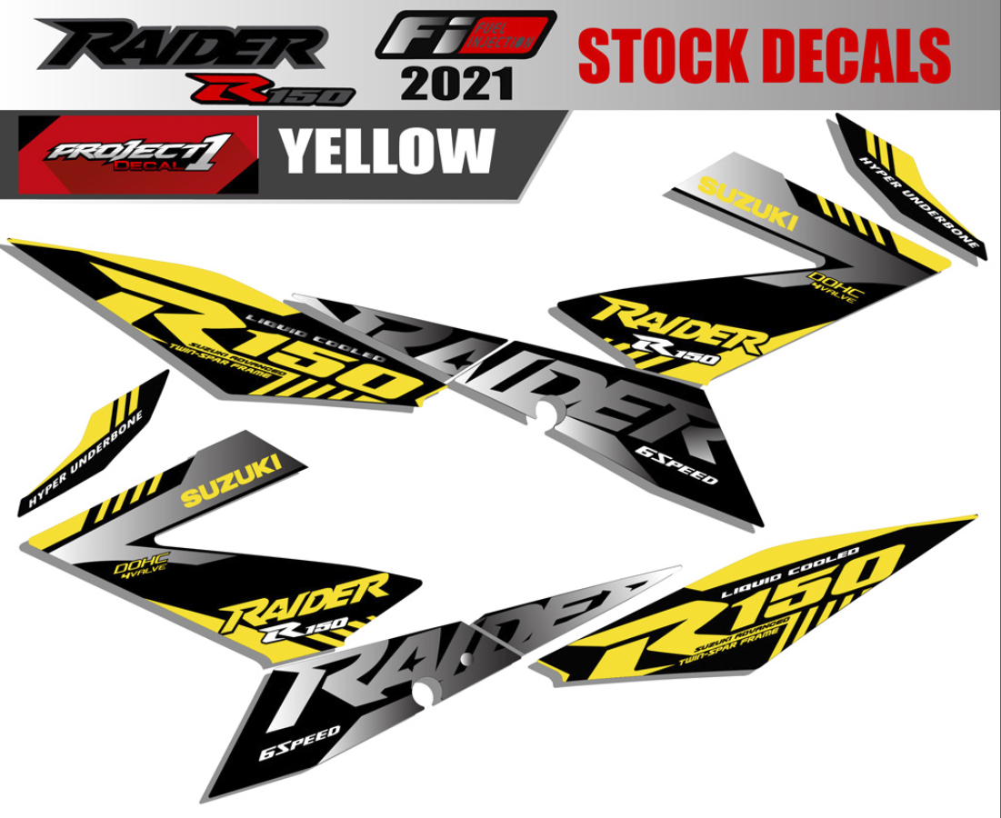 SUZUKI RAIDER R150 FI 2021 STOCK DECALS LAMINATED STICKER | Lazada PH