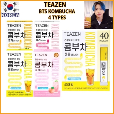 [Teazen] Kombucha BTS Jungkook Tea Diet Tea Lemon, Citron, Berry, Peach ...