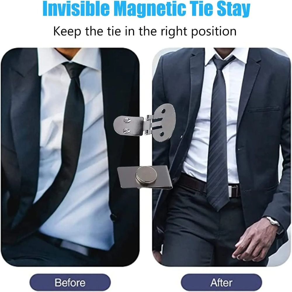 【Hot demand】Unisex Invisible Tie Stay Clips Anti-wrinkle Anti-swing ...