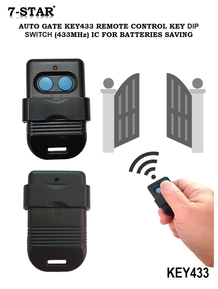 AUTO GATE KEY433 REMOTE CONTROL AUTOGATE KEY DIP SWITCH (433MHz) IC ...