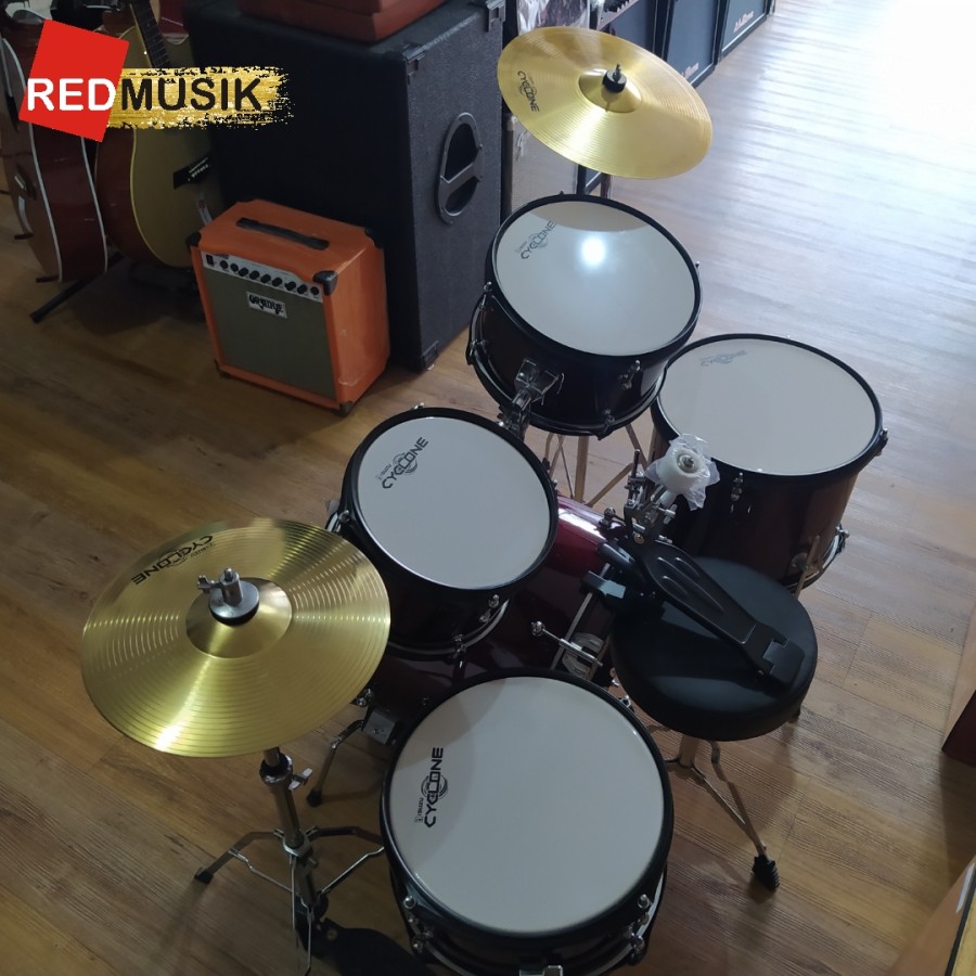 Drum Junior ISUZU CYCLONE Drum Set Anak Drum kid Lengkap | Lazada Indonesia