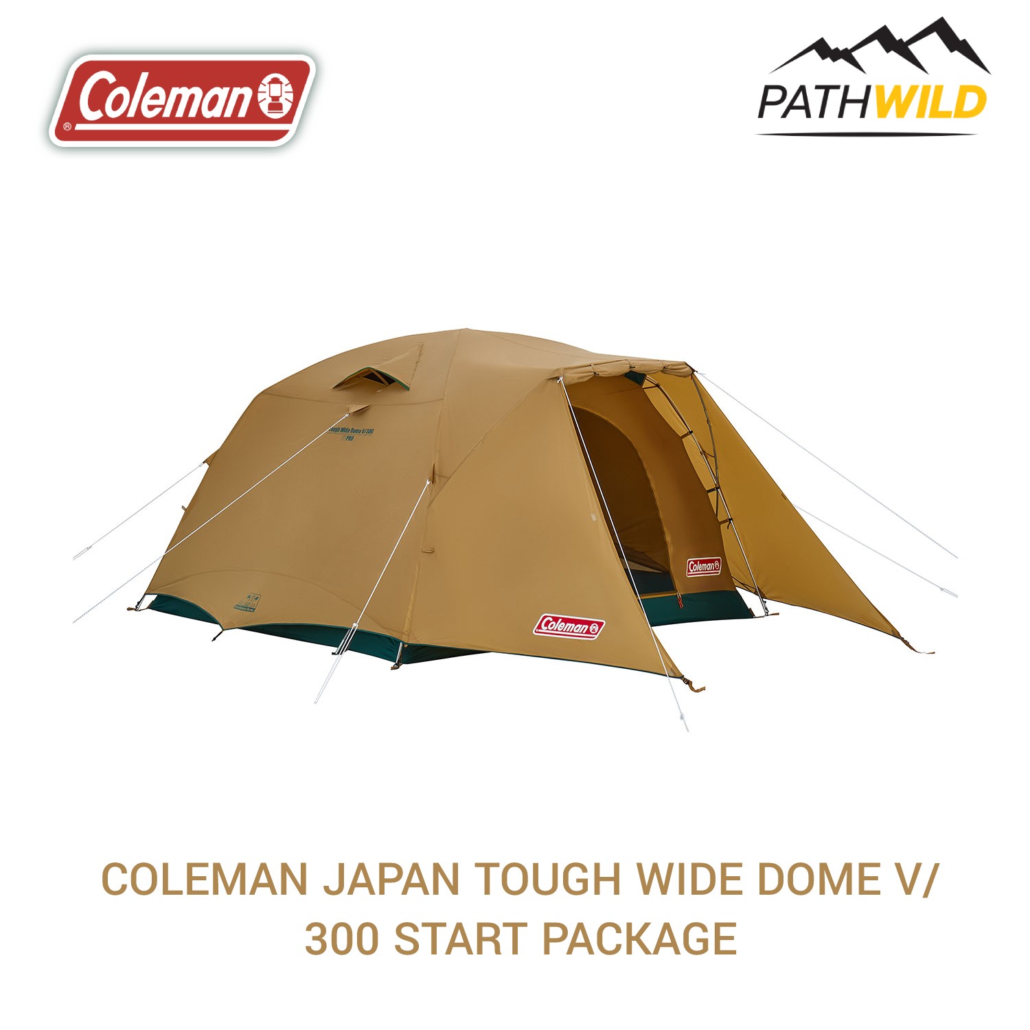 [ผ่อน 0%]COLEMAN JAPAN TOUGH WIDE DOME V/300 START PACKAGE เต็นท์ขนาดครอบครัว หลังคาสูง ระบาย ...
