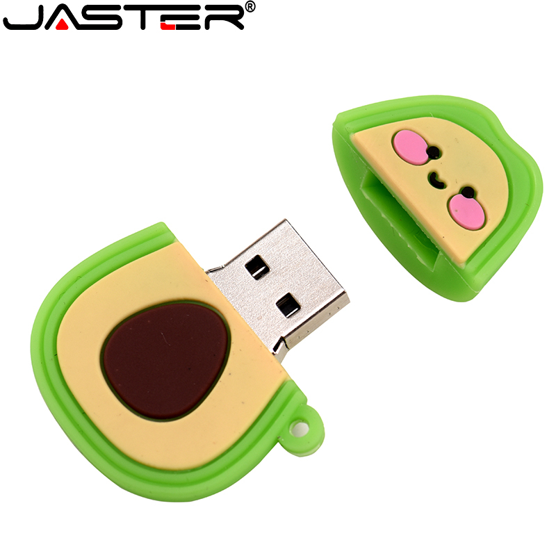 JASTER USB 2.0 Flash Drives 128GB Cute Avocado green USB flash drive ...