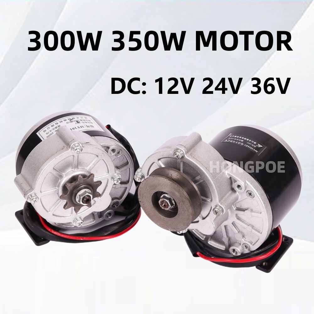250W 350W 12V 24V 36V Pulley Motor Gear Motor Electric Tricycle Brush ...