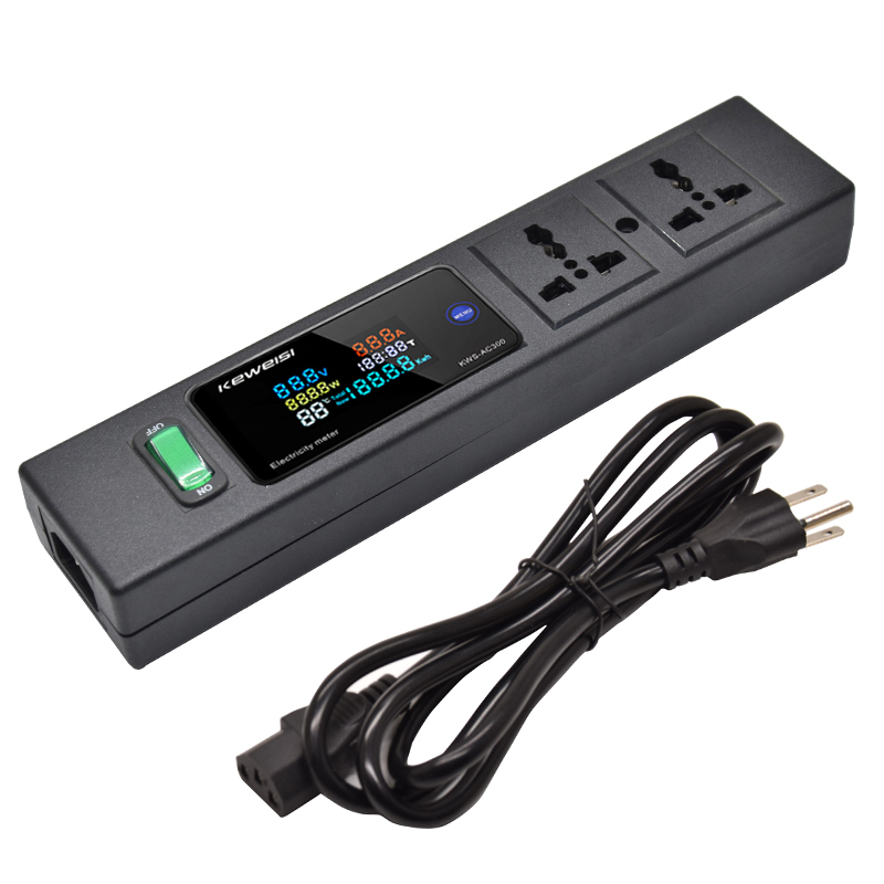 PDU Power Strip,2 Ways Universal 3 pin Power Socket Extension,C14 Interface ,Digital Voltmeter ...