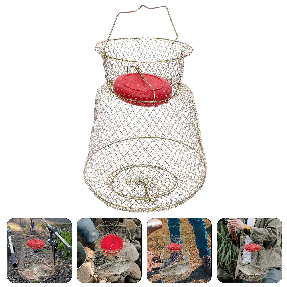 【VintageEssence】Fishing Netting Metal Fish Guard Portable Fish Catching ...