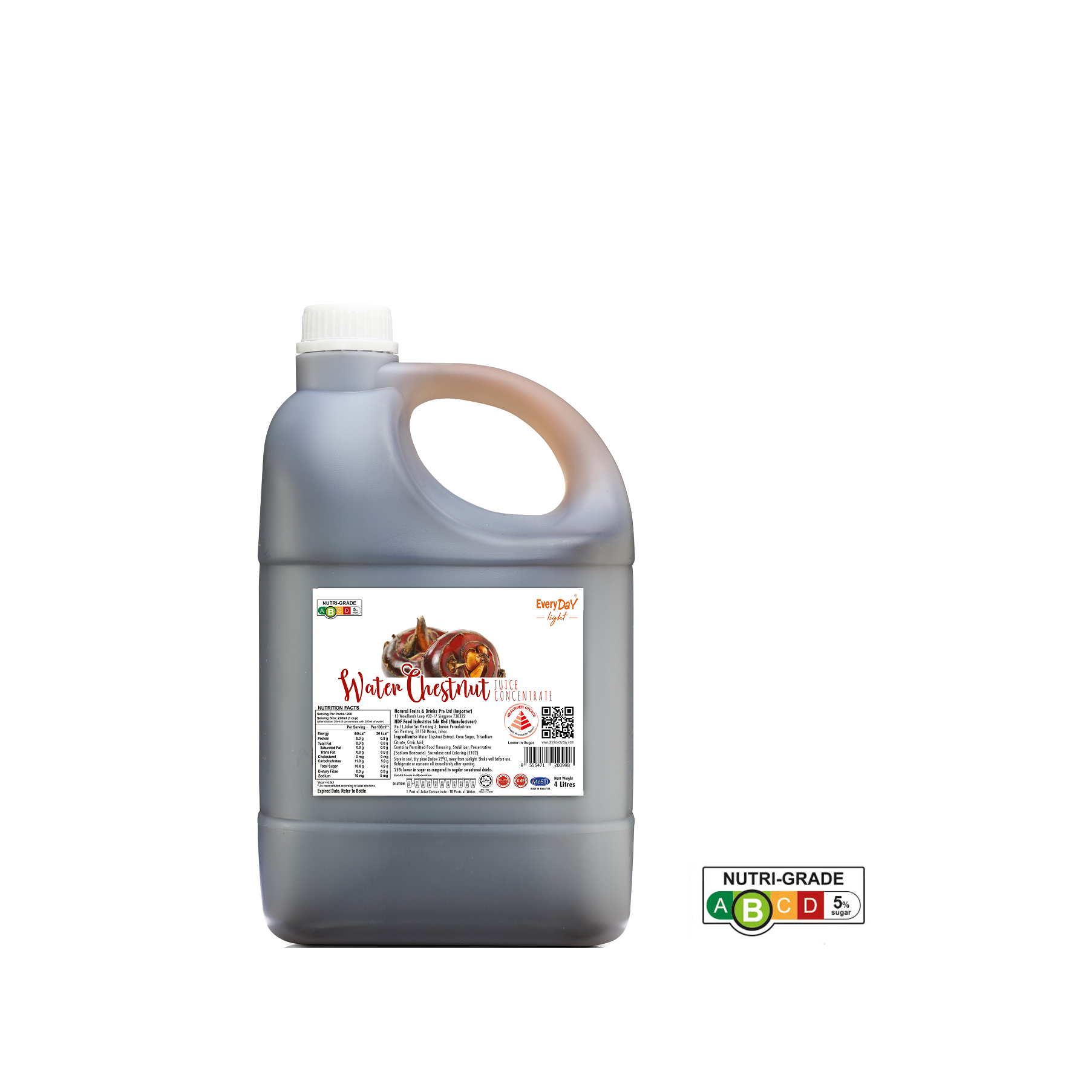 EveryDay Light Water Chestnut Juice Concentrate (Lower in Sugar ...