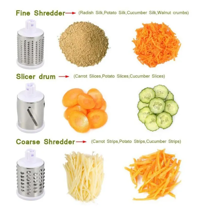 Tabletop Drum Grater Slicer Cutter Grinder Vegetable Meat Grater Grater ...