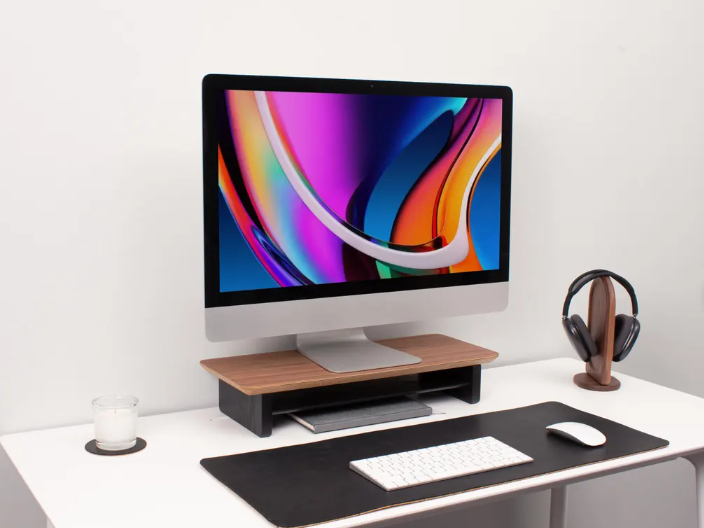 Maple Monitor Stand Wooden Monitor Riser Maple Desk Organizer ...