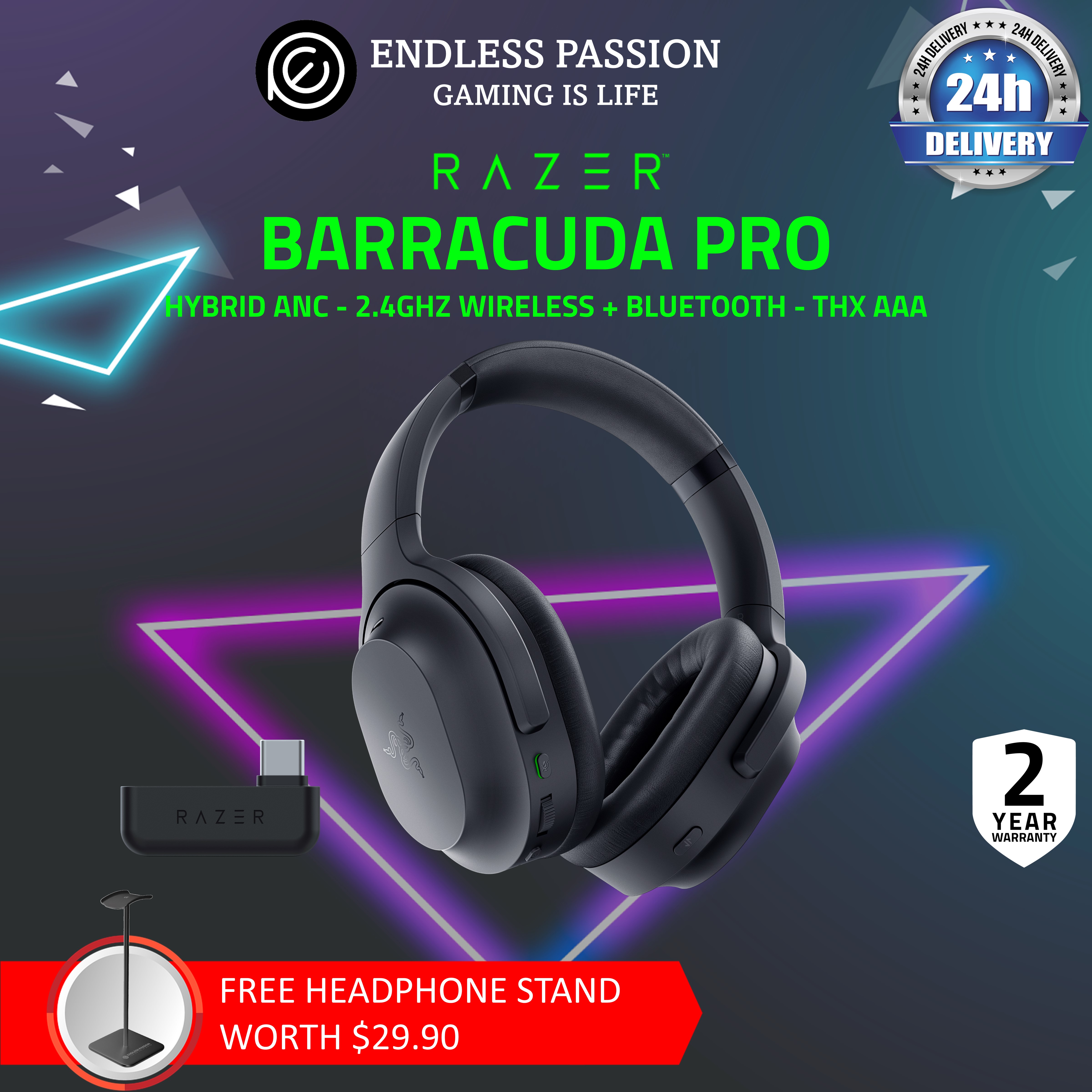 Razer Barracuda Pro Wireless Gaming & Mobile Headset | Lazada Singapore