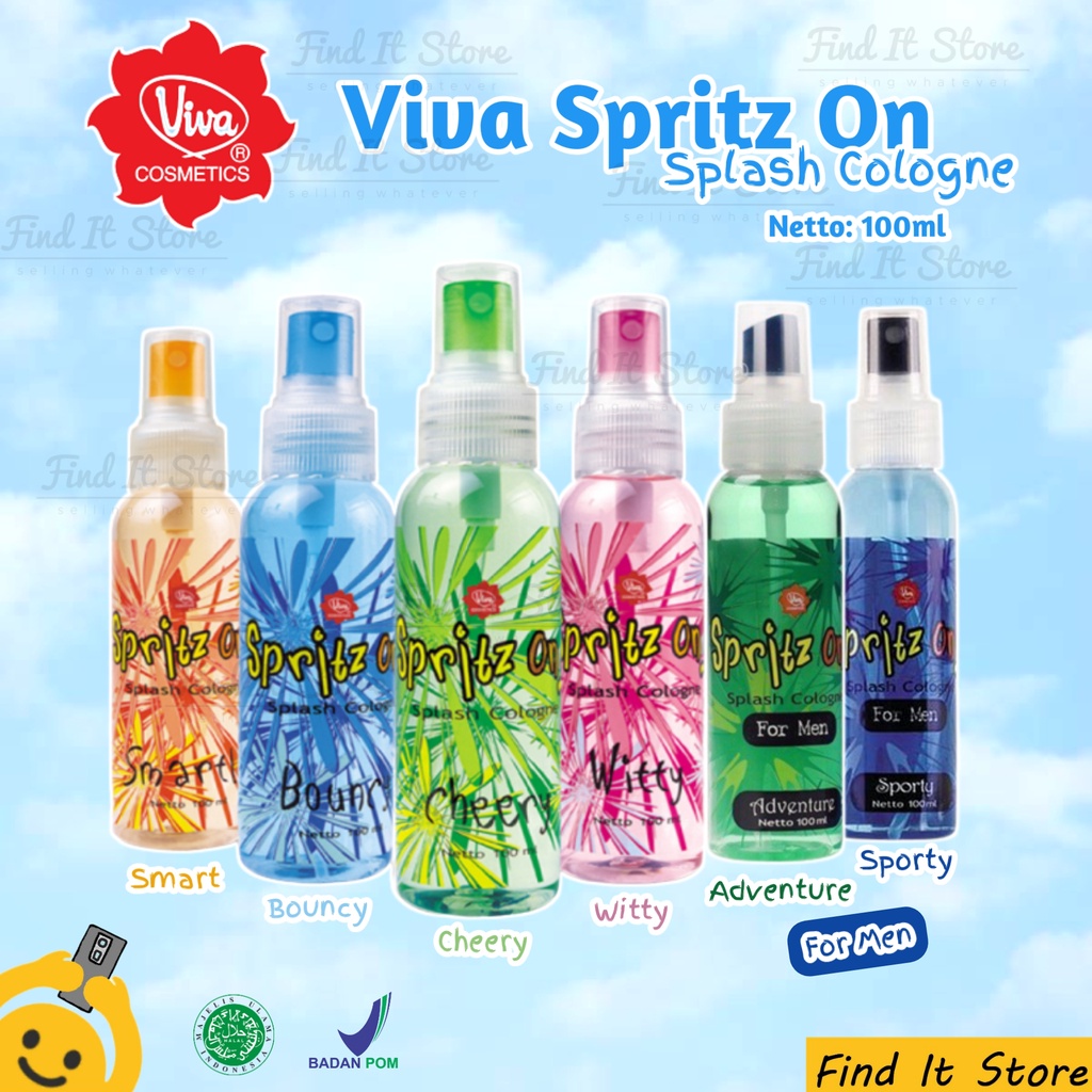 Viva Spritz On Splash Cologne | Body Cologne Body Mist Parfum Tubuh ...