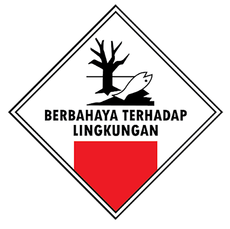 Stiker Vinyl Label Simbol Limbah B3 Bahan Berbahaya dan Beracun 15 x 15 ...