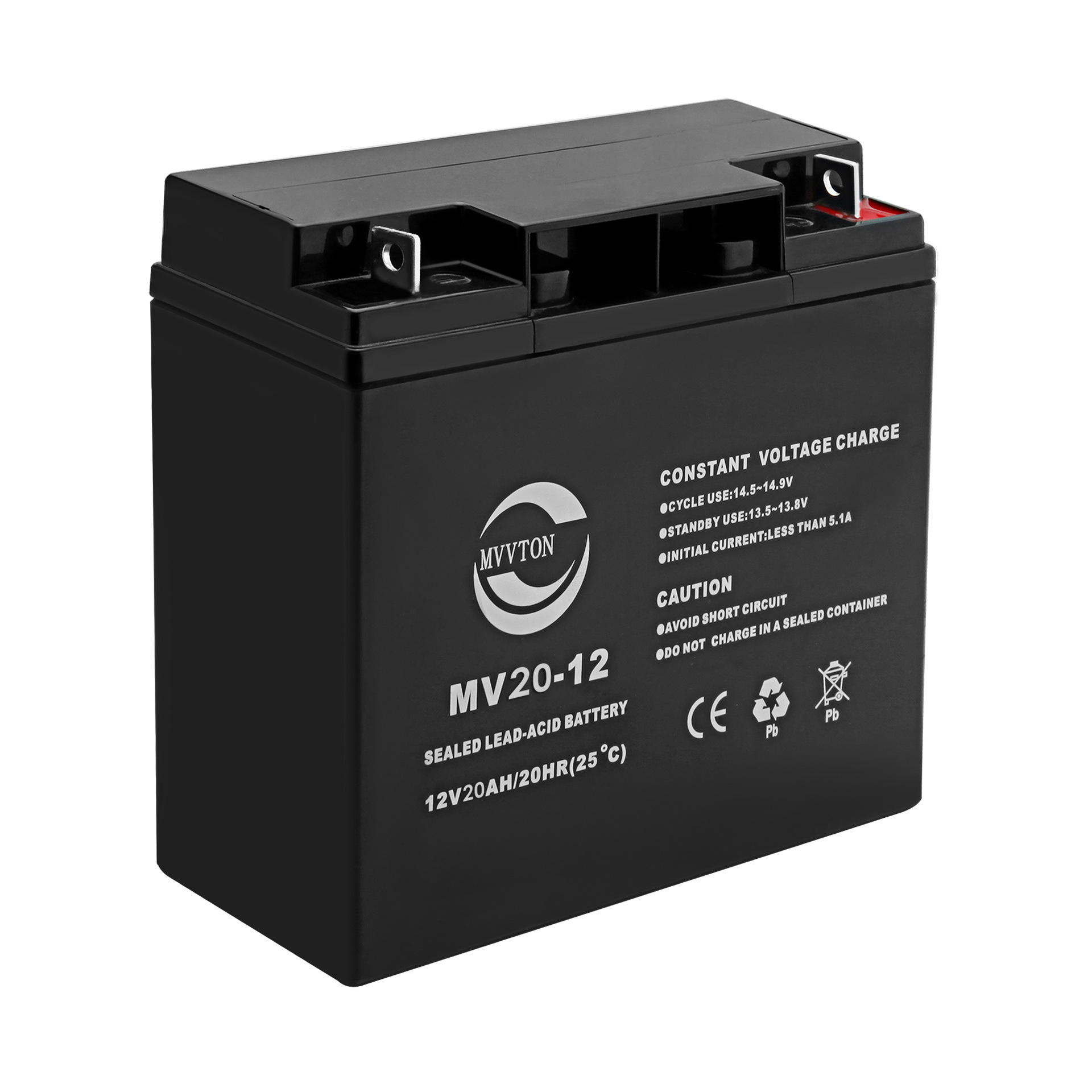 Original fast delivery MVVTON 12V 7Ah 20hr Battery 12 Volts 5 Ampere ...