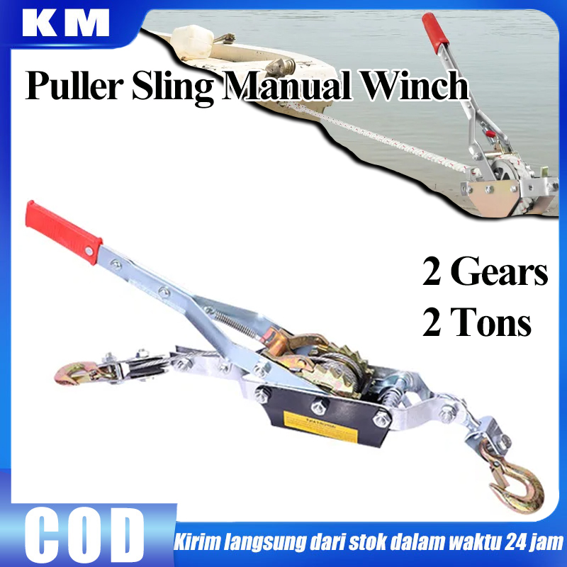 2 Ton Hand Puller Rachet Tracker Hand Takel Kapasitas Katrol Sling Hand ...