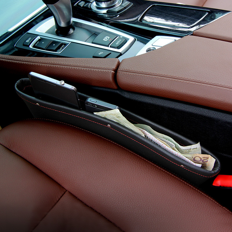 Car leather chair seam storage box car mounted seam storage bag seat ...